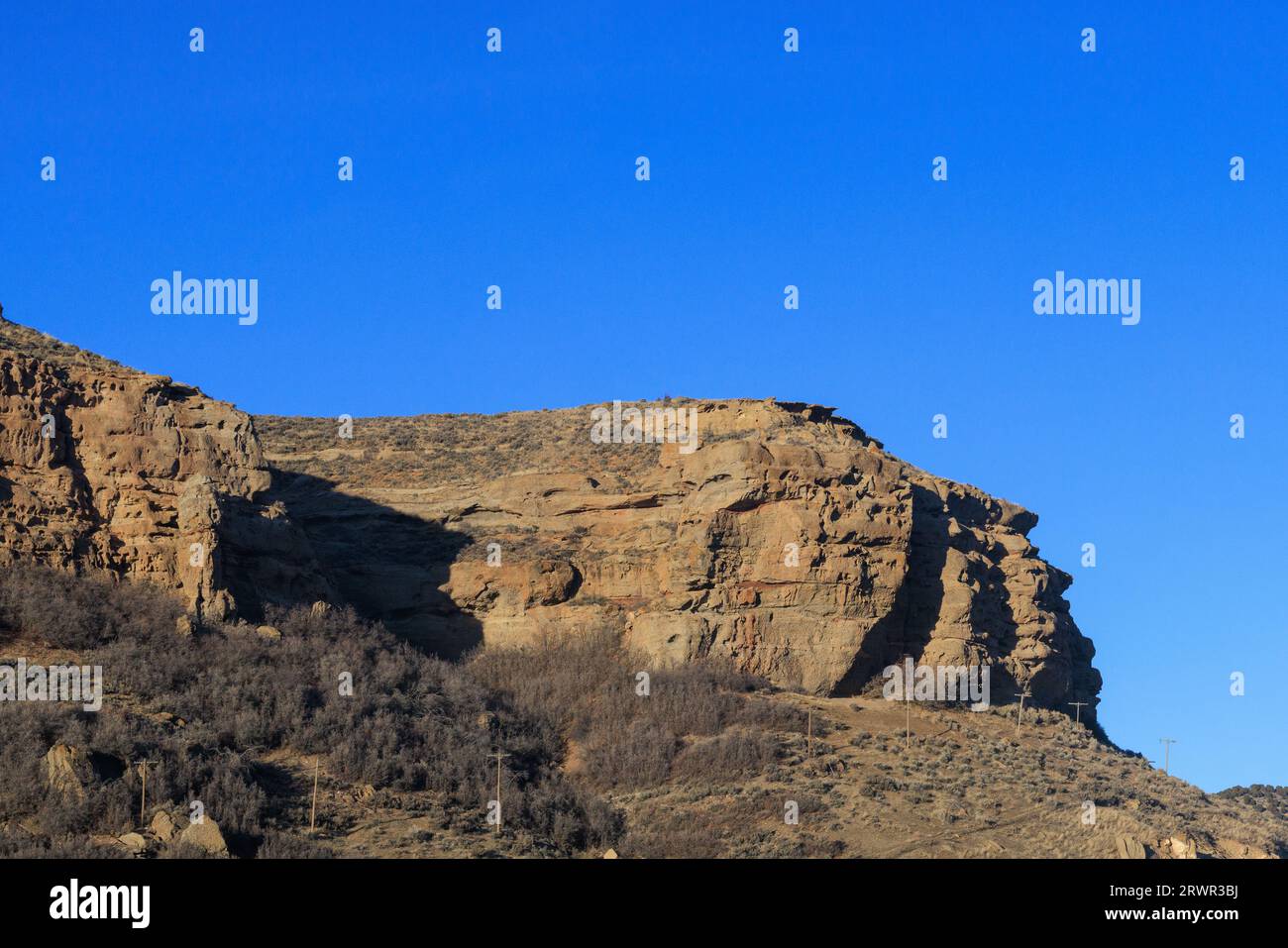 northern utah plateaus in the afternoon sun Stock Photo - Alamy