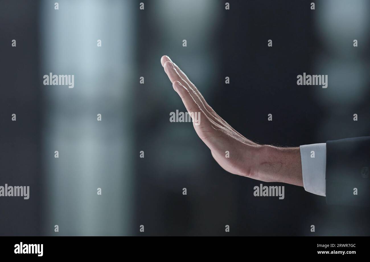 Human figure stop sign hi-res stock photography and images - Alamy