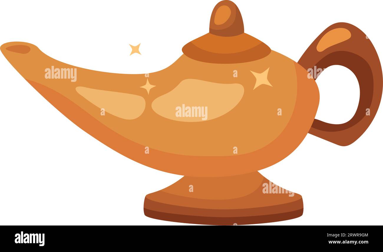 magic genie lamp vector isolated Stock Vector Image & Art - Alamy