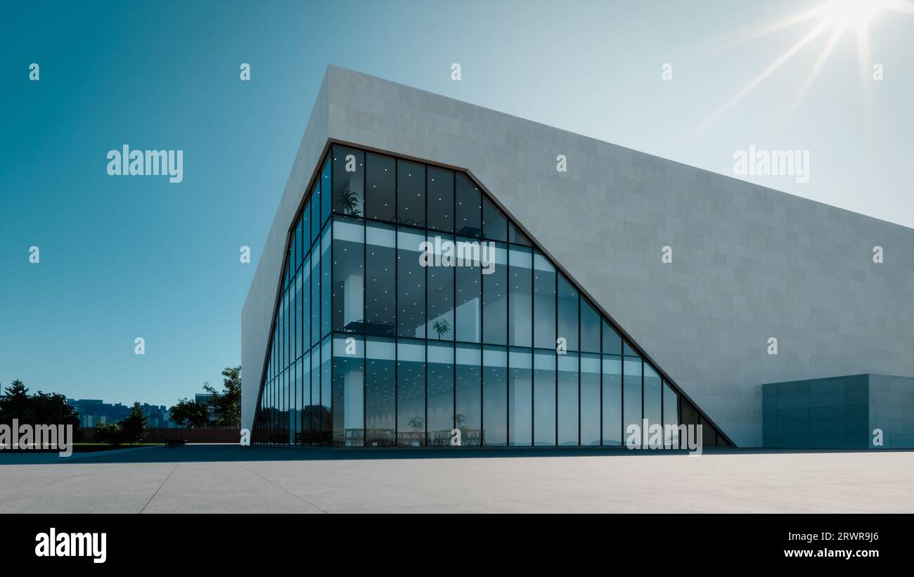 3d Modern Factory Buildings