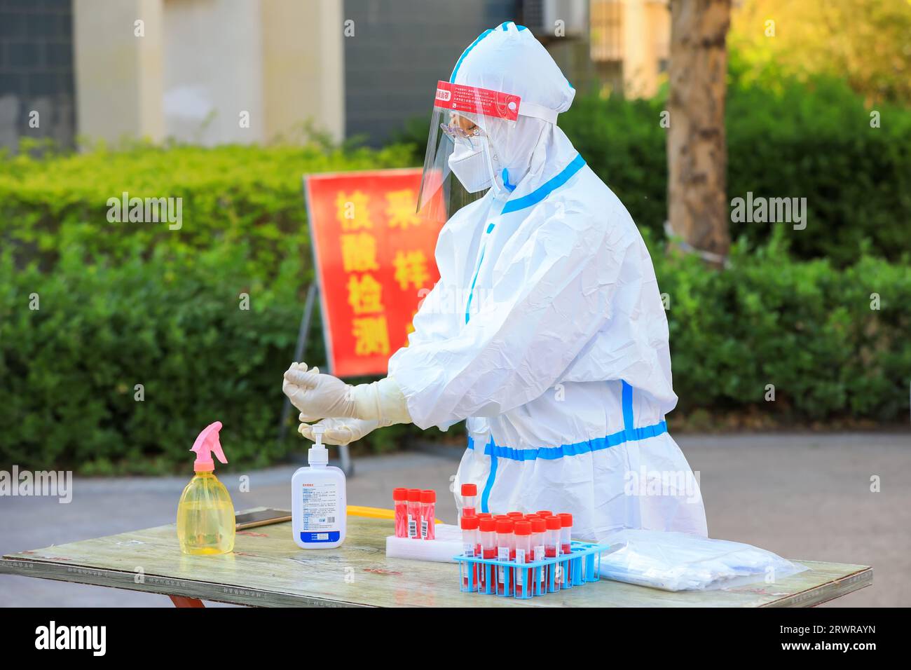 Disinfected uniforms hi-res stock photography and images - Alamy
