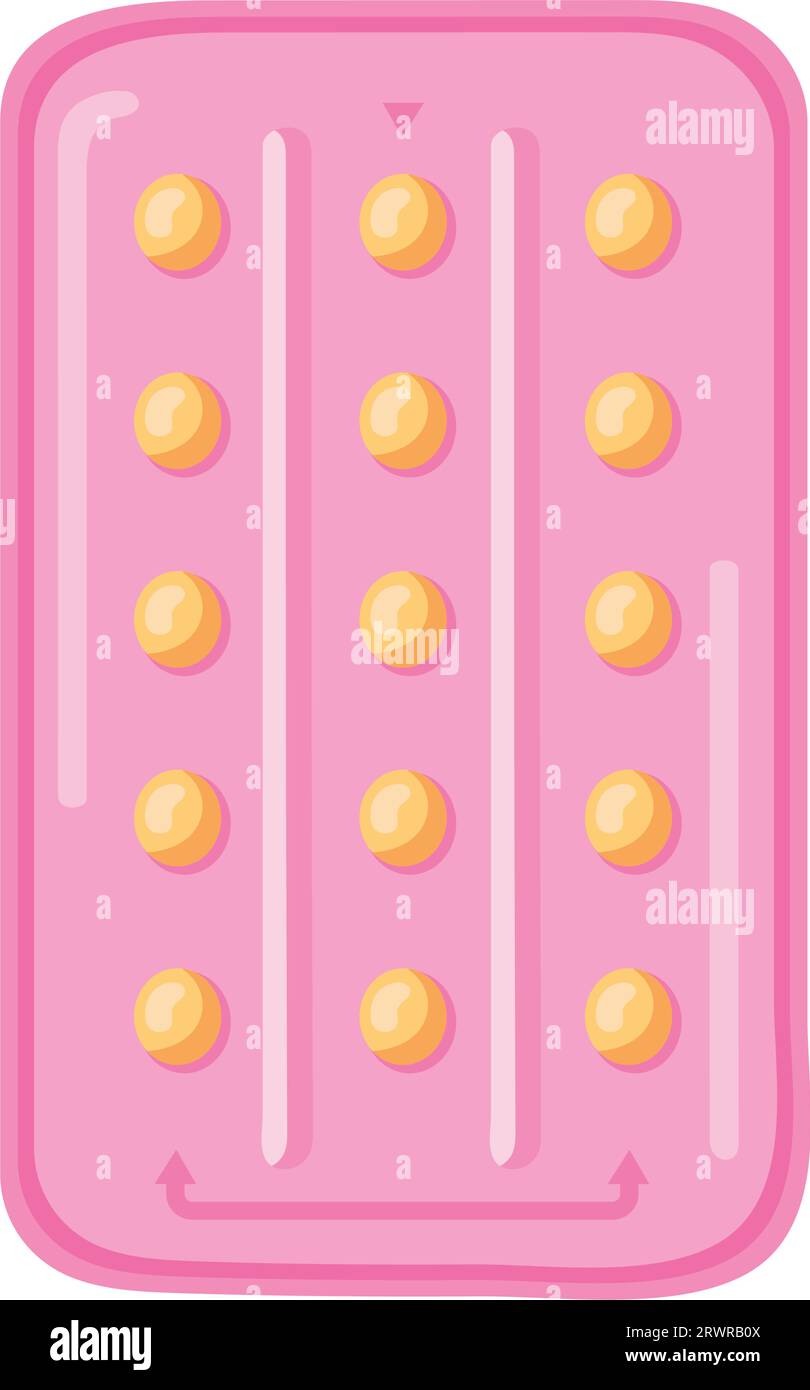 birth control pills package design vector isolated Stock Vector Image ...