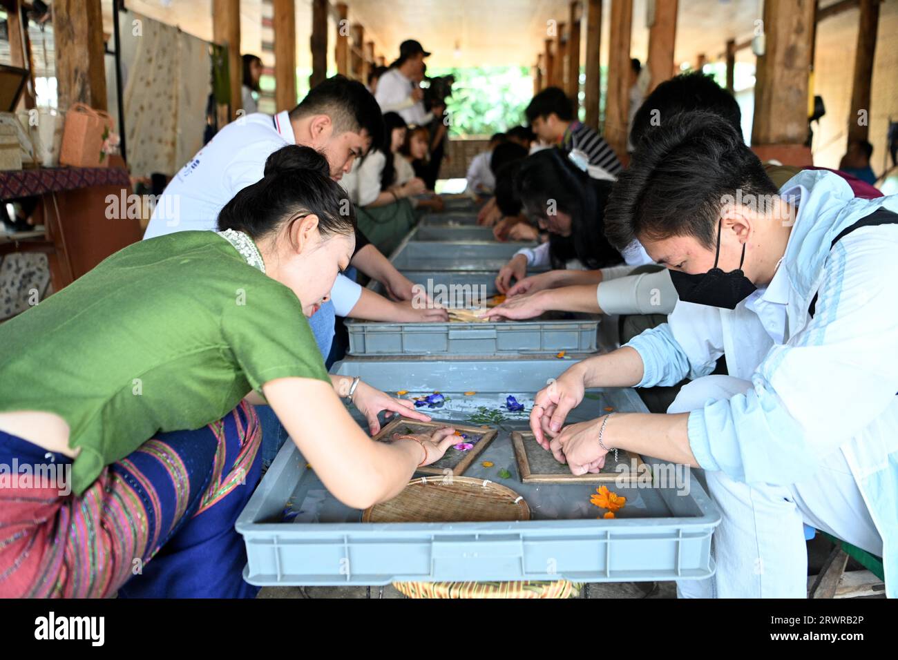 **CHINESE MAINLAND, HONG KONG, MACAU AND TAIWAN OUT** Young people from ...