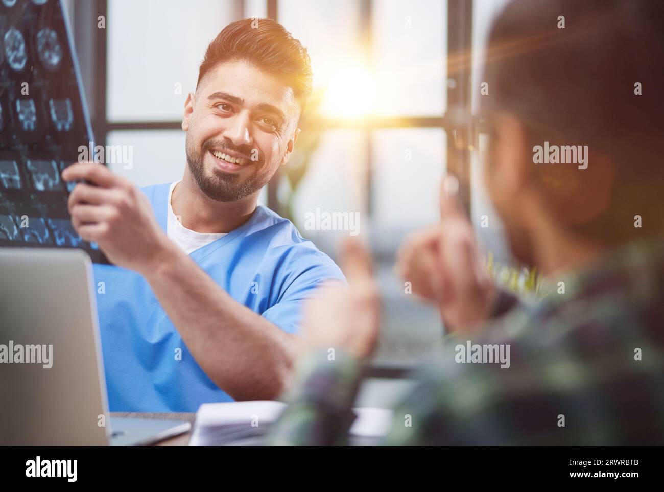 analyzing x ray scan results at health center to find disease diagnosis ...