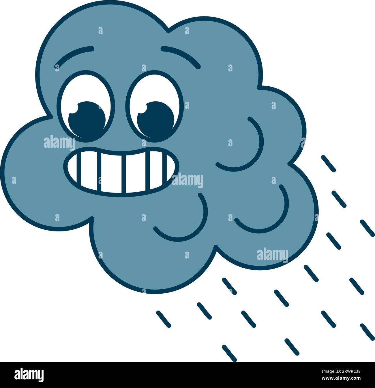 weather cartoon character rainy cloud Stock Vector Image & Art - Alamy