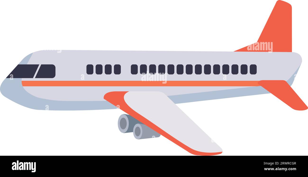 airplane flying travel side view Stock Vector Image & Art - Alamy