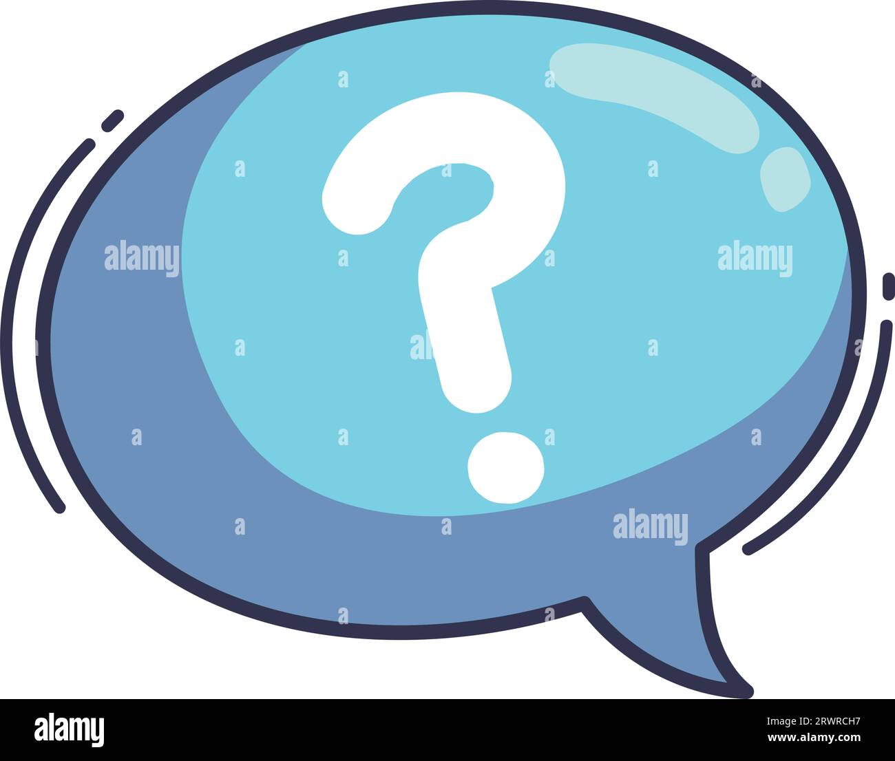 speech bubble with interrogation sign icon Stock Vector Image & Art - Alamy