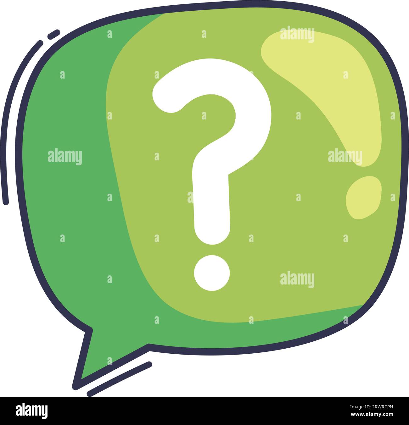 speech bubble with interrogation sign Stock Vector Image & Art - Alamy