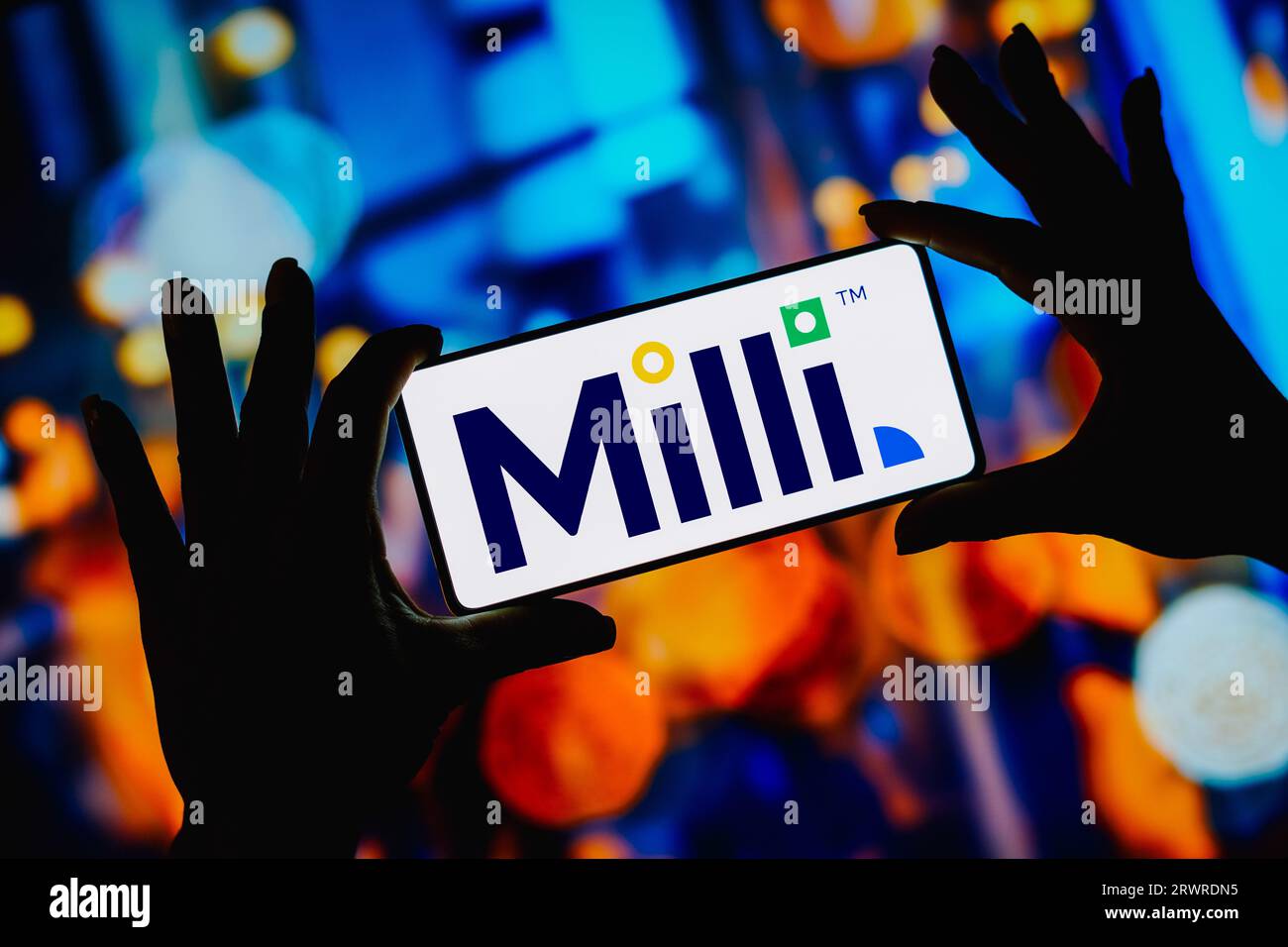 Brazil. 20th Sep, 2023. In this photo illustration, the Milli Bank logo ...