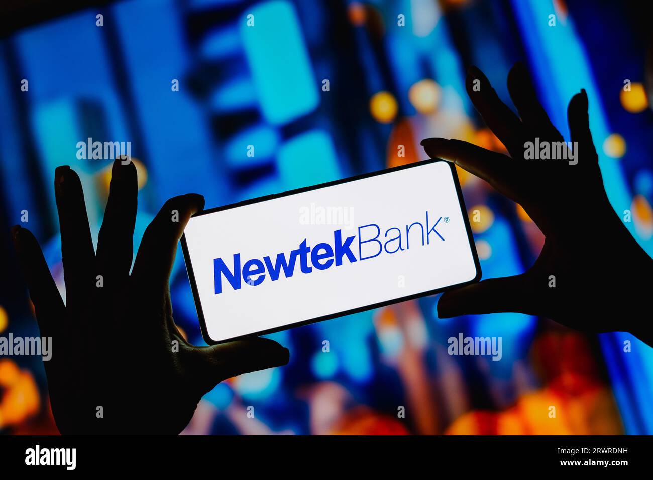 Brazil. 20th Sep, 2023. In this photo illustration, the Newtek Bank logo is displayed on a ...