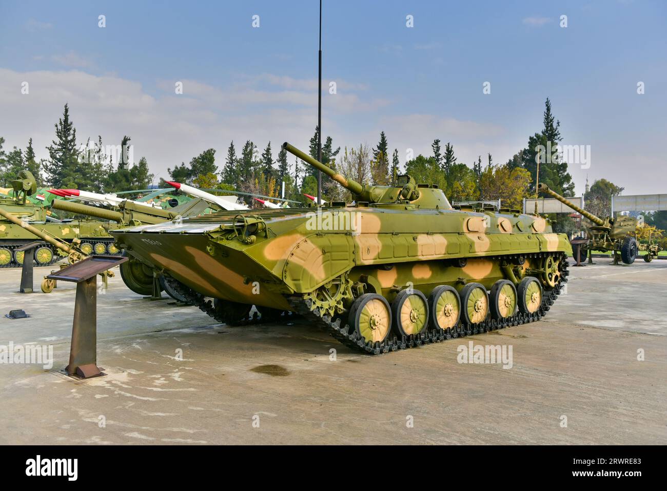 Soviet-made tank and missiles used by the Syrian military in the 1973 ...