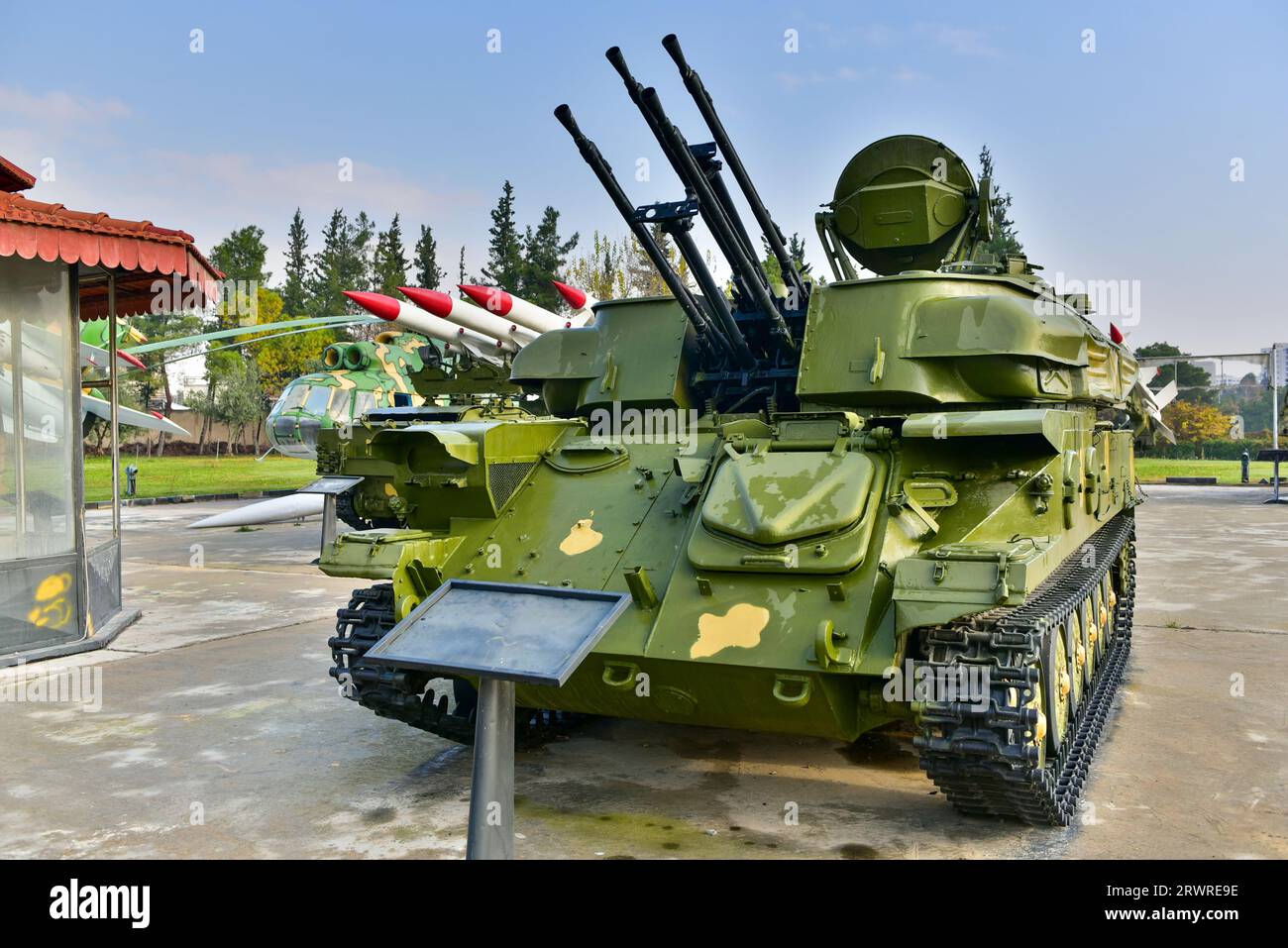 Soviet-made tank and missiles used by the Syrian military in the 1973 ...
