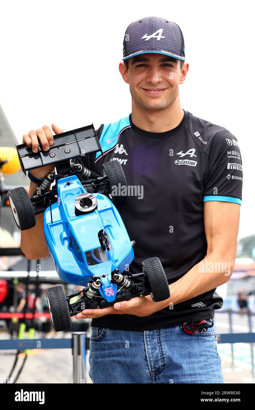 Suzuka, Japan. 21st Sep, 2023. Esteban Ocon (FRA) Alpine F1 Team with ...