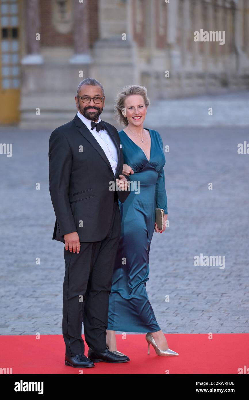 Versailles, France. 20th Sep, 2023. James Cleverly and Susannah Janet ...