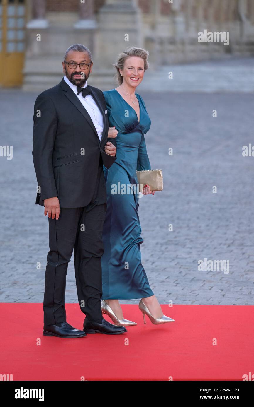 Versailles, France. 20th Sep, 2023. James Cleverly and Susannah Janet ...