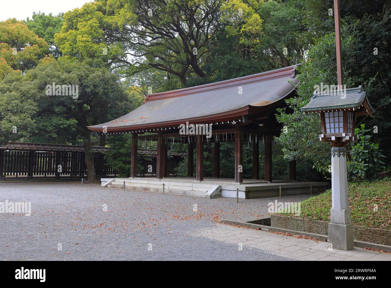 Meiji Jingu (Shinto shrine surrounded by forest) in Shibuya City, Tokyo ...