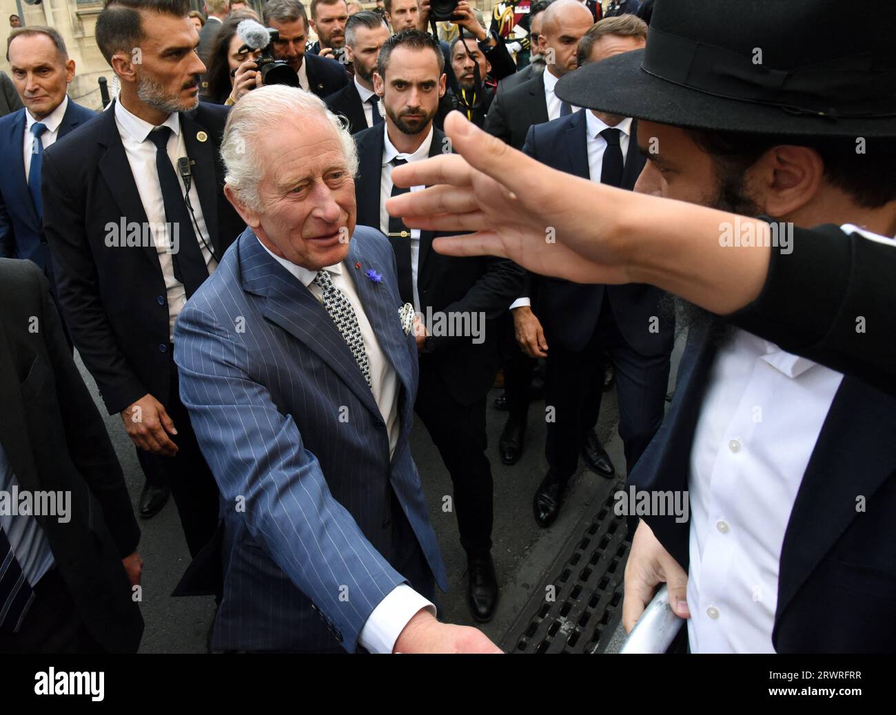 Paris, France. 20th Sep, 2023. King Charles III and French President ...