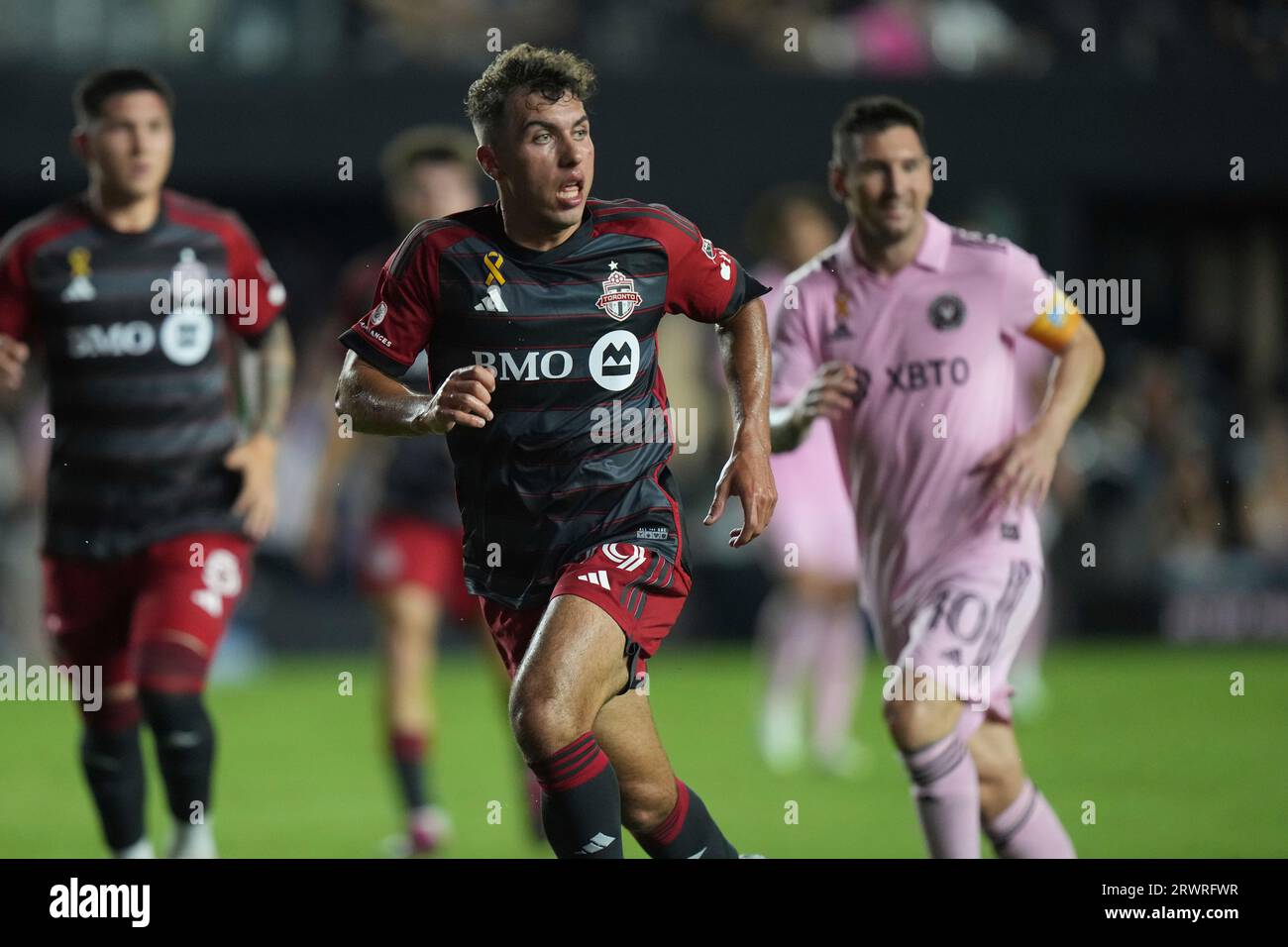 FORT LAUDERDALE, FL - SEPTEMBER 20: Toronto FC midfielder Kobe Franklin ...