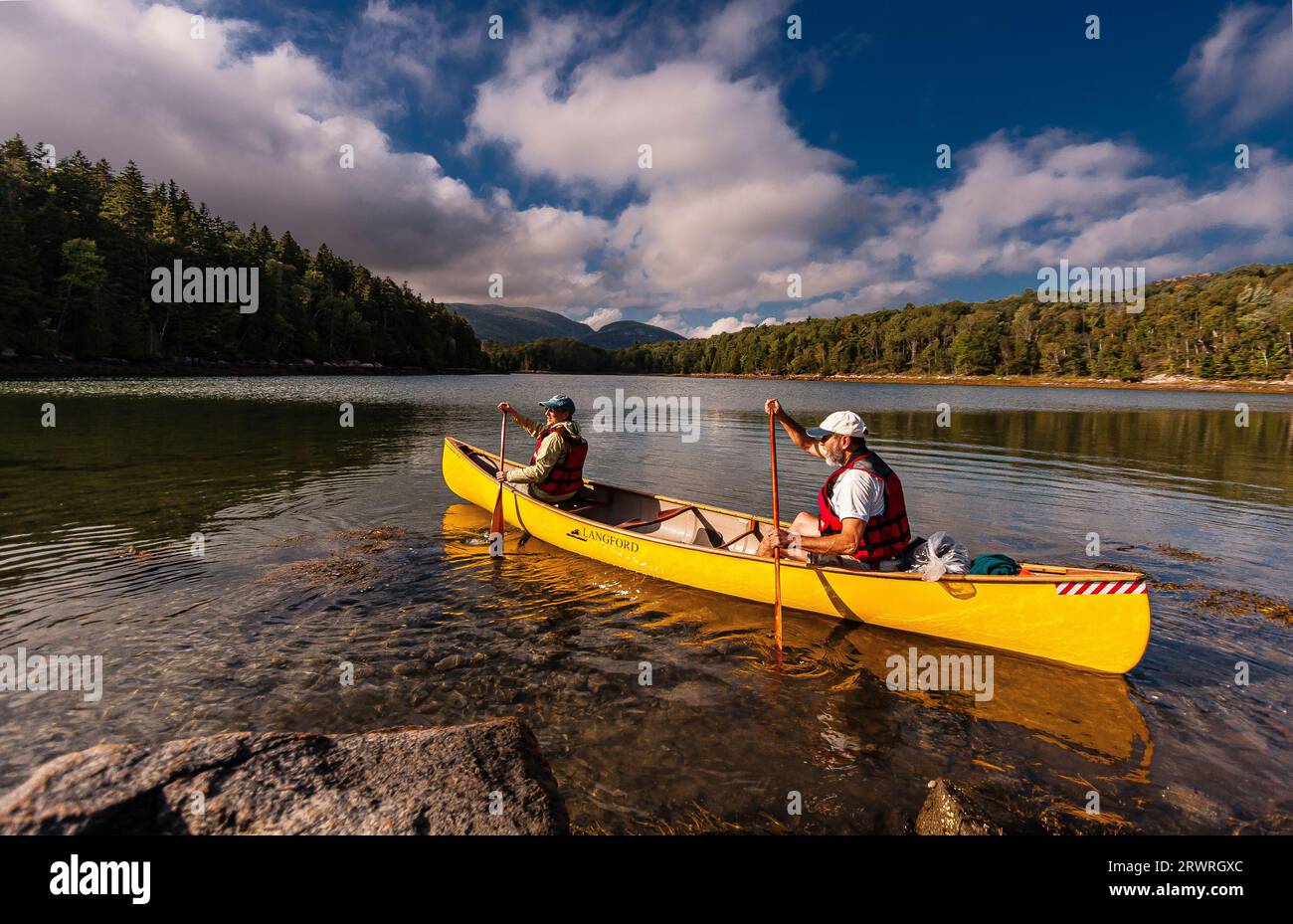 Acadia maine canoe hi-res stock photography and images - Alamy