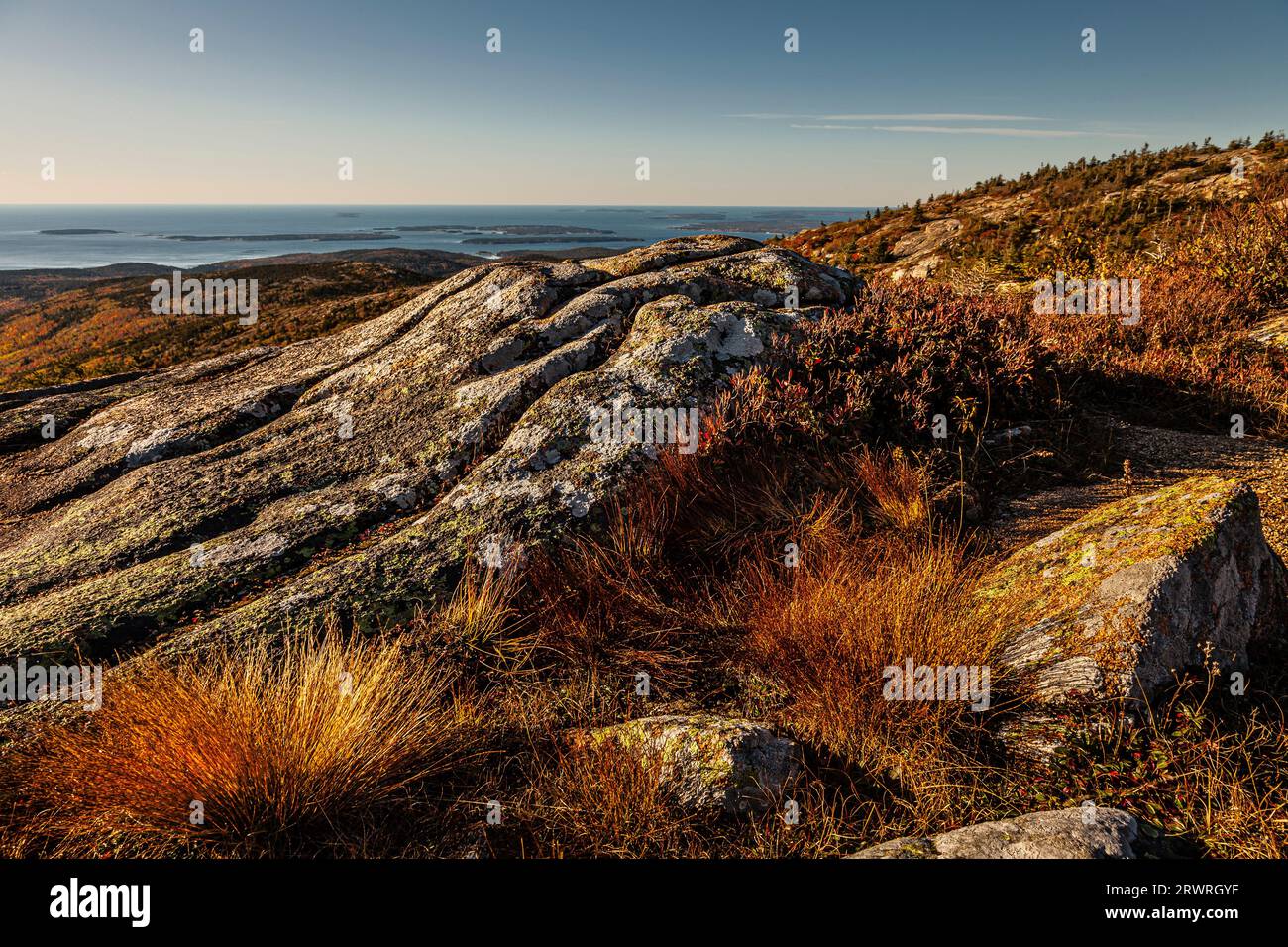Cadillac Mountain Summit Acadia National Park, Mount Desert Island ...