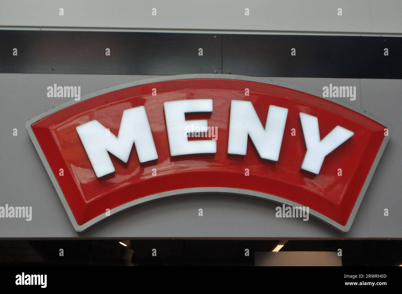 20 sept. 2023/Meny grocery store in rodvoer ceneter in danish capital ...