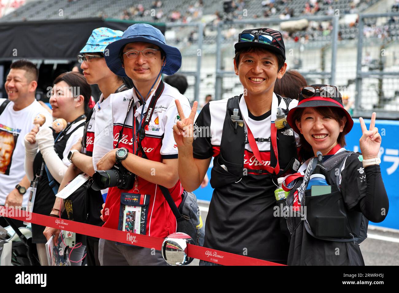 Suzuka, Japan. 21st Sep, 2023. Circuit atmosphere - Alfa Romeo F1 Team ...