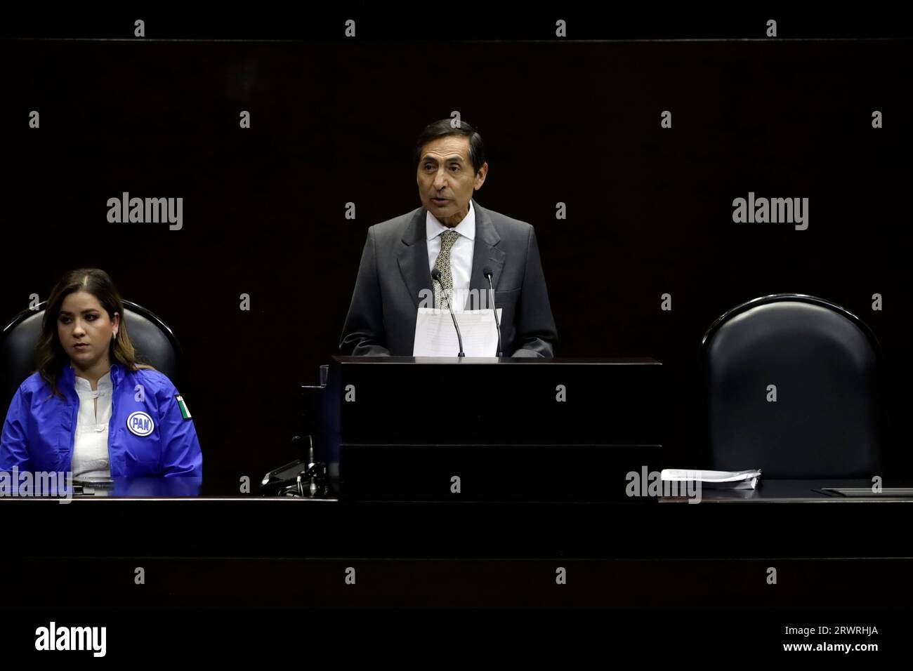 Mexico City, Mexico. 20th Sep, 2023. The Secretary of Finance and ...