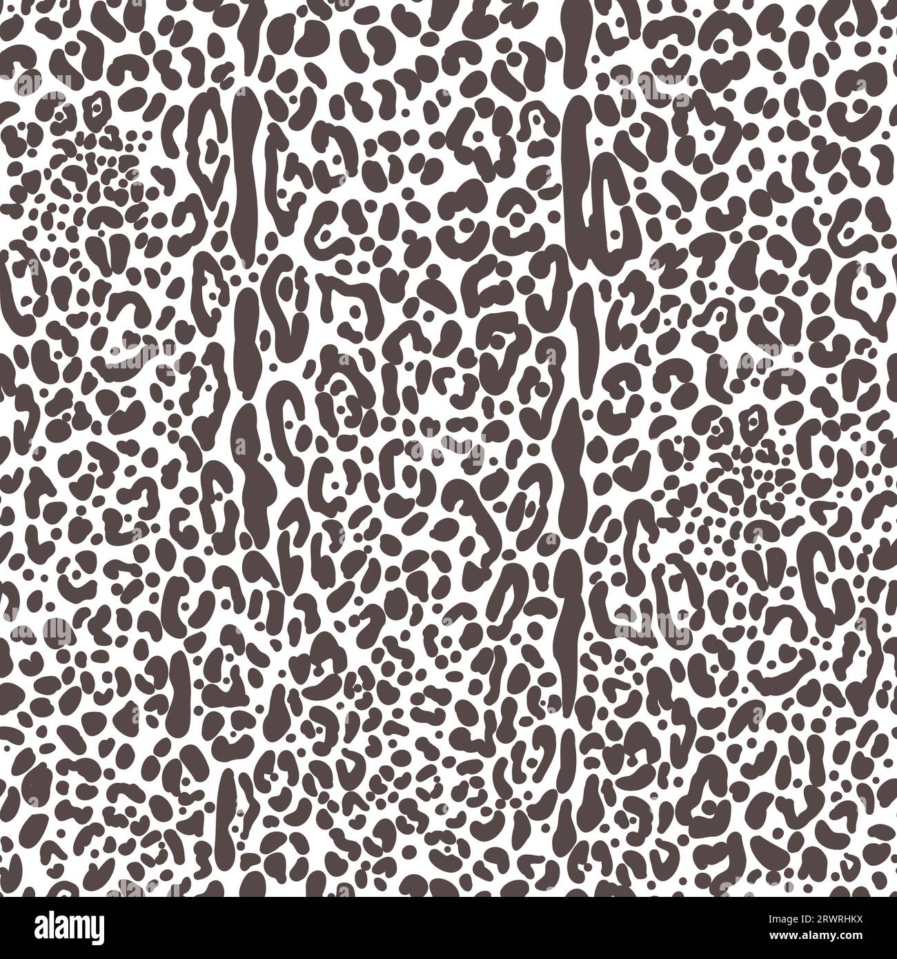 Leopard skin seamless pattern. Cheetah black and white print. Jaguar ...