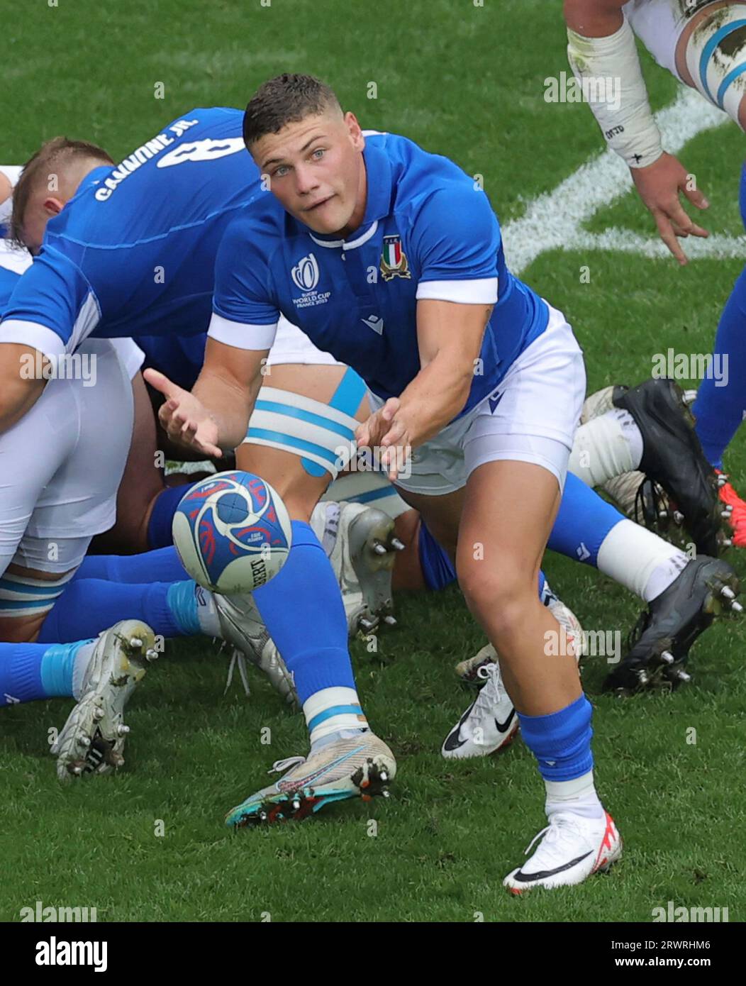 ALESSANDRO GARBISI of Italy throws a ball during the Pool A match of ...