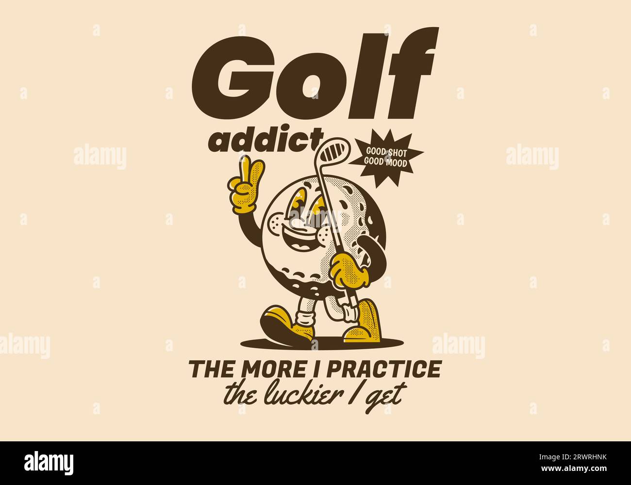 Vintage golf course Stock Vector Images - Alamy