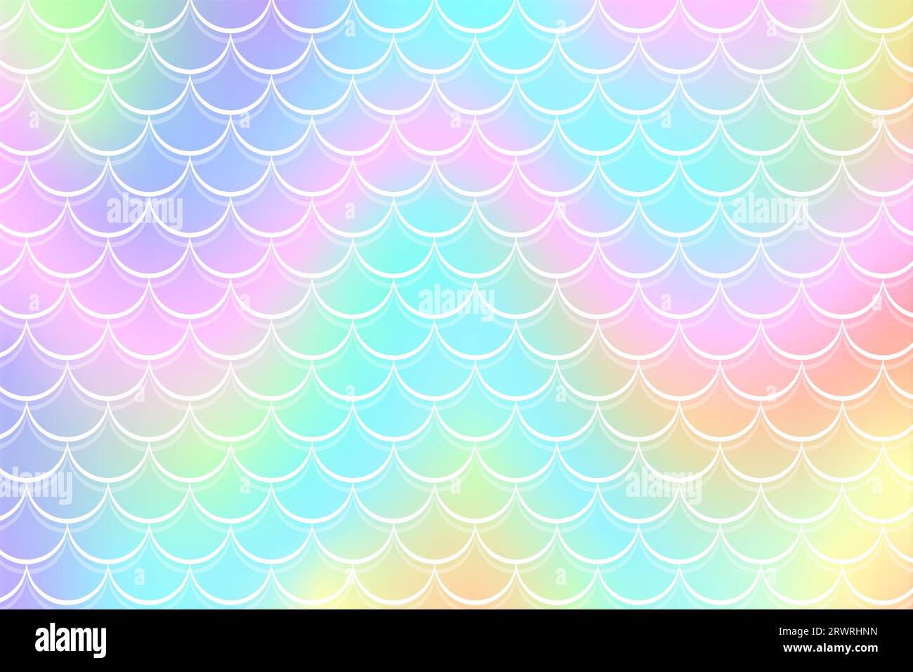 Mermaid rainbow background in fantasy style with scales. Unicorn ...