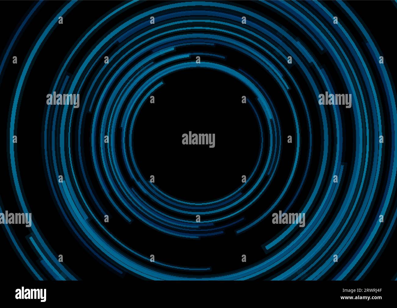 Dark blue circular lines abstract futuristic technology background. Vector design Stock Vector ...