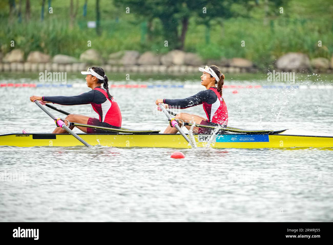 Hangzhou, China's Zhejiang Province. 21st Sep, 2023. Wong Sheung Yee (R ...