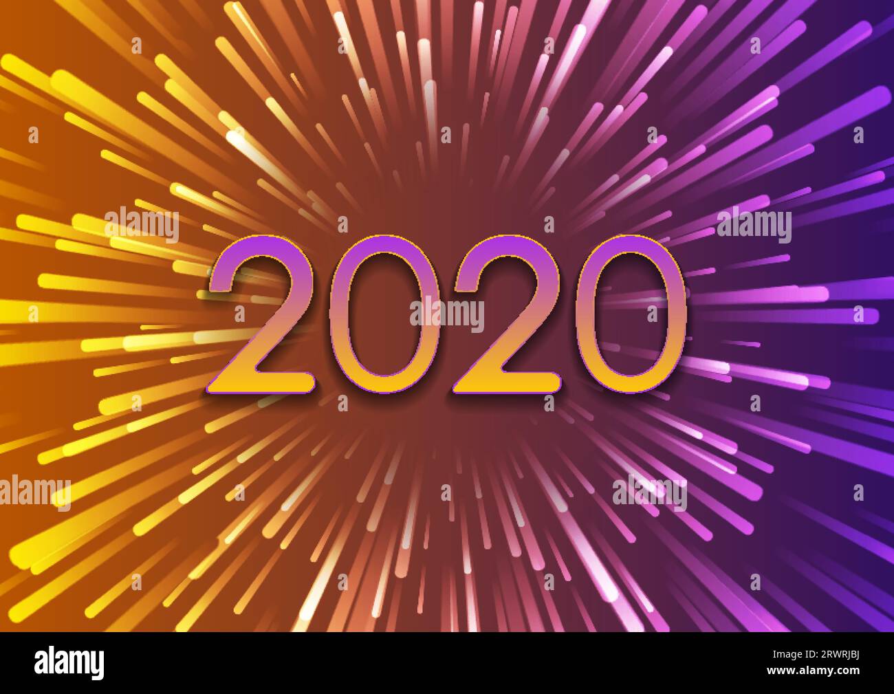 2020 New Year abstract colorful background. Vector illustration Stock ...