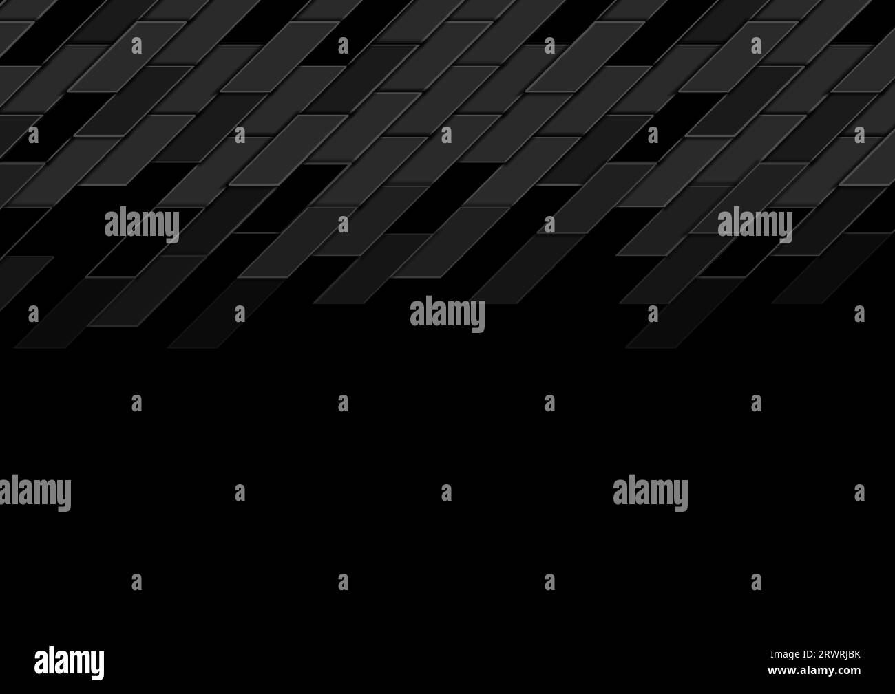 Abstract black geometric tiles hi-tech background. Vector monochrome ...