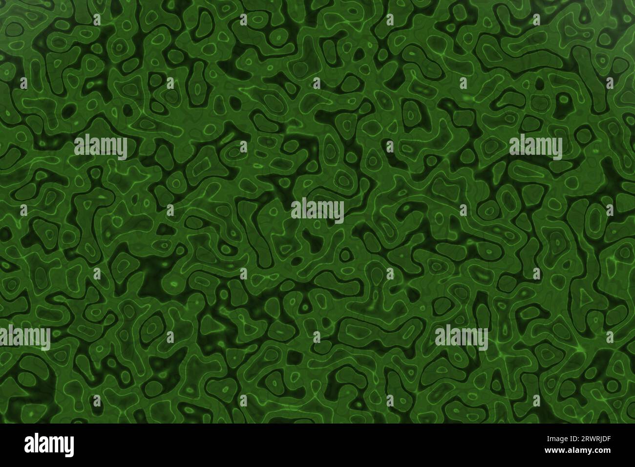 artistic green pattern with round curves computer graphics background ...