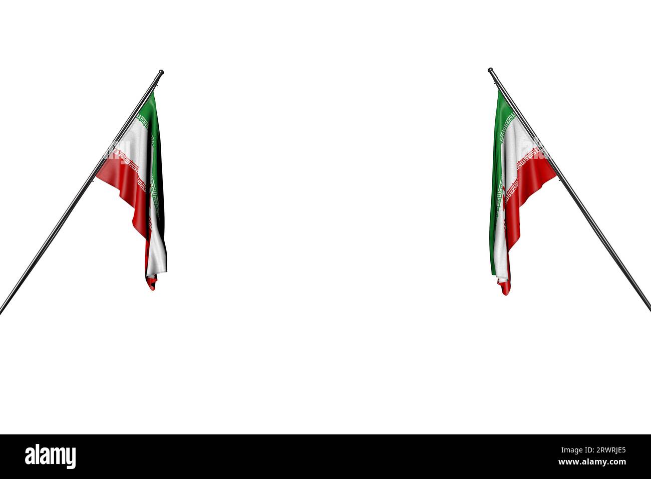 Iranian iran flag flags Cut Out Stock Images & Pictures - Alamy