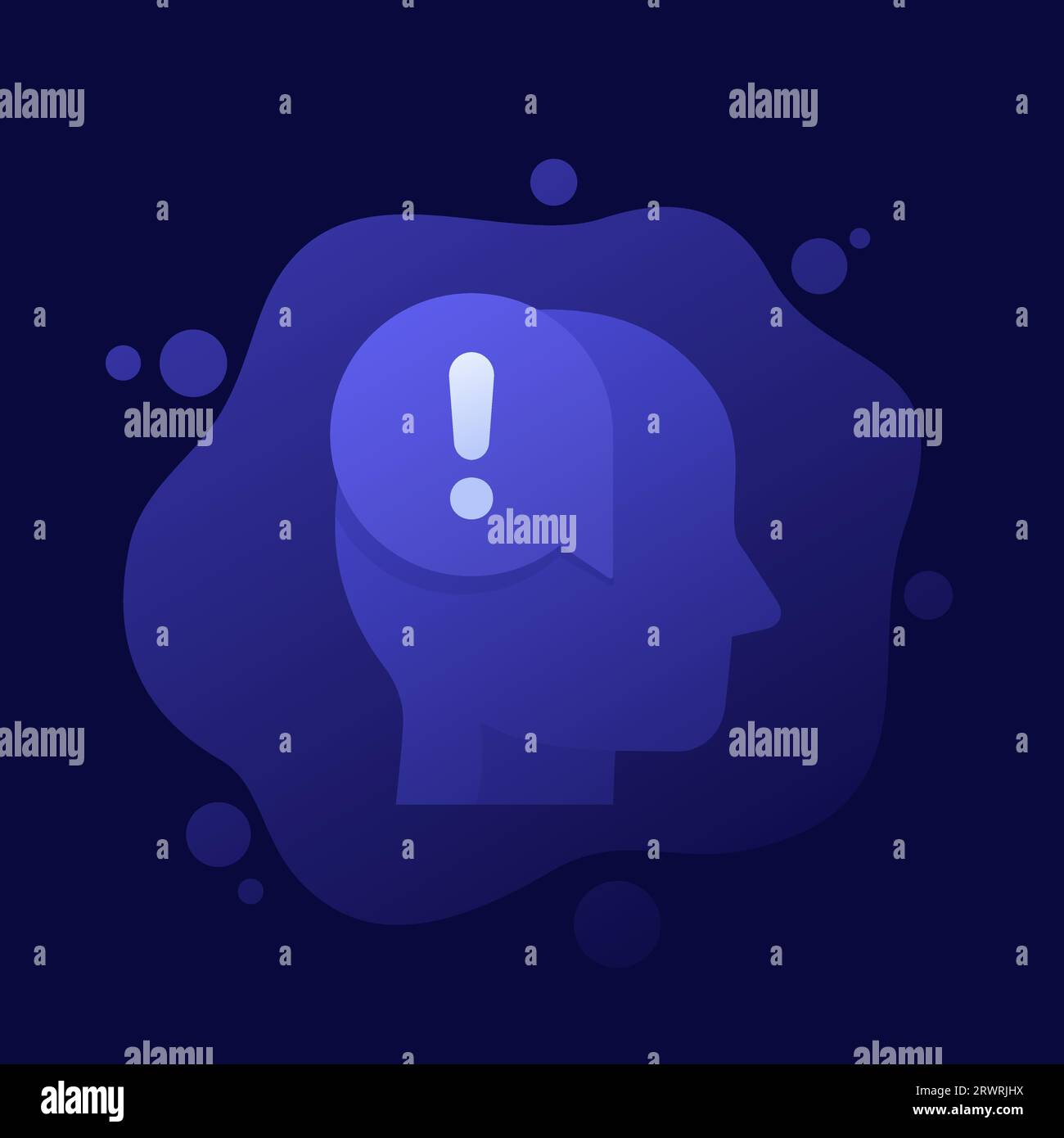 mental disorder, psychological problem icon Stock Vector Image & Art ...