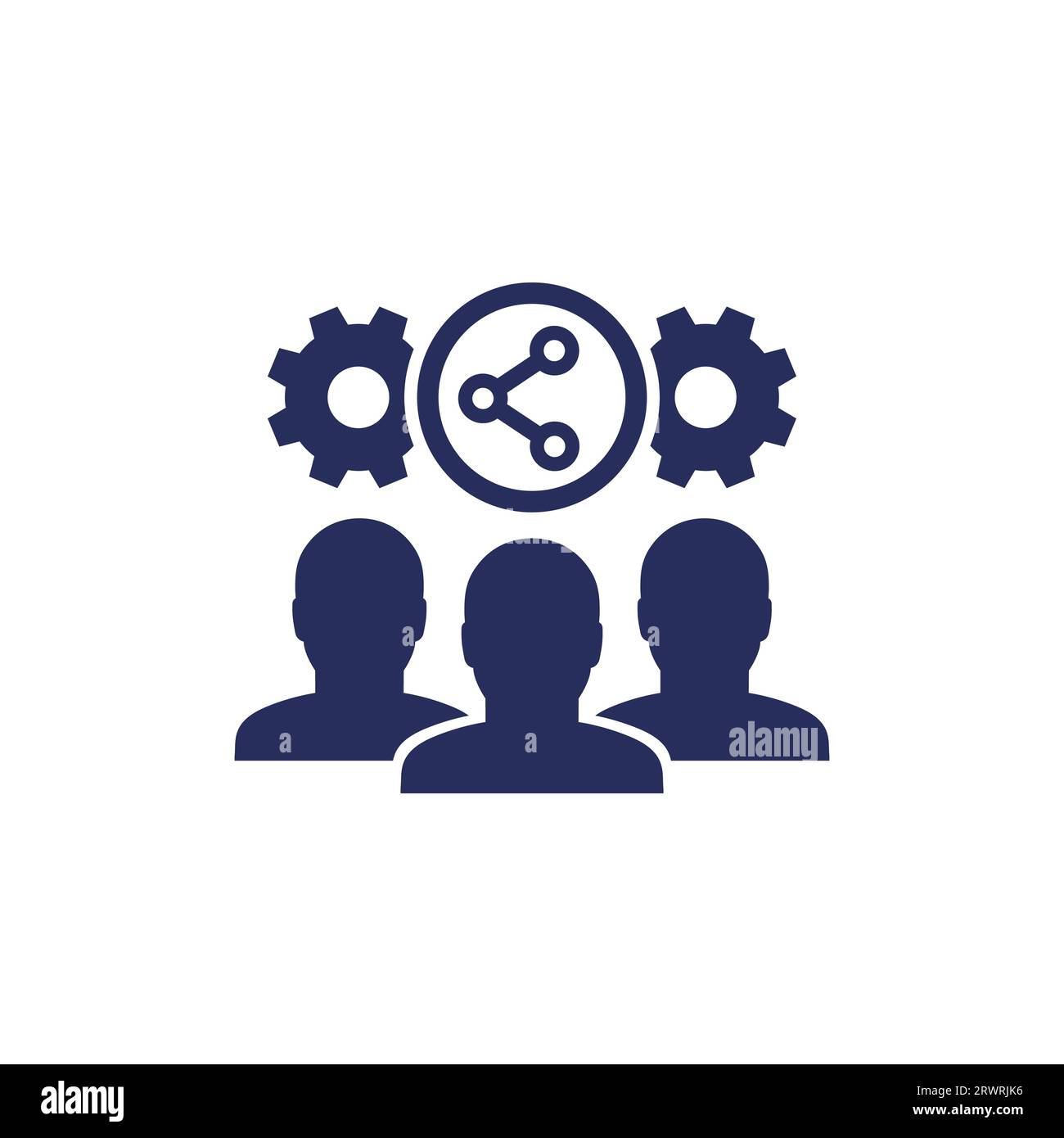collective work and collaboration icon Stock Vector Image & Art - Alamy