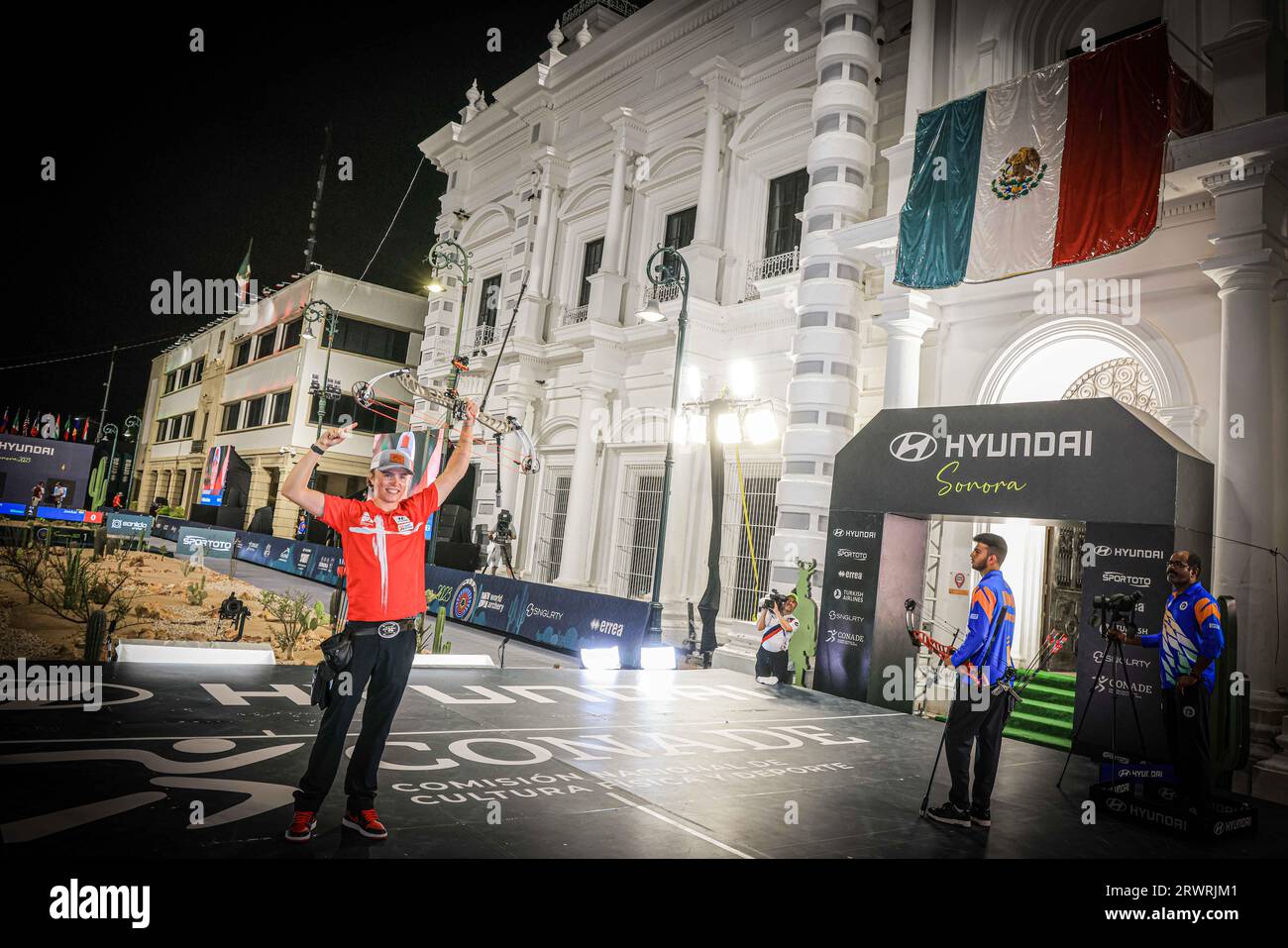 HERMOSILLO, MEXICO - SEPTEMBER 9: Mathias Fullerton of Denmark competes ...