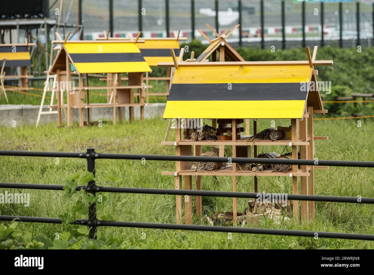 Suzuka, 21/09/2023, Sebastian Vettel biodiversity project bee home ...