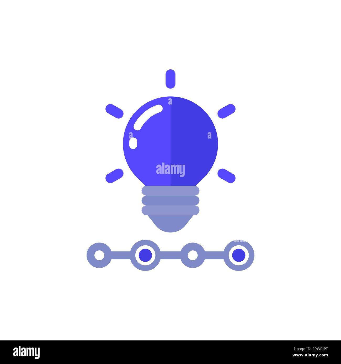 startup icon with a light bulb, vector Stock Vector Image & Art - Alamy