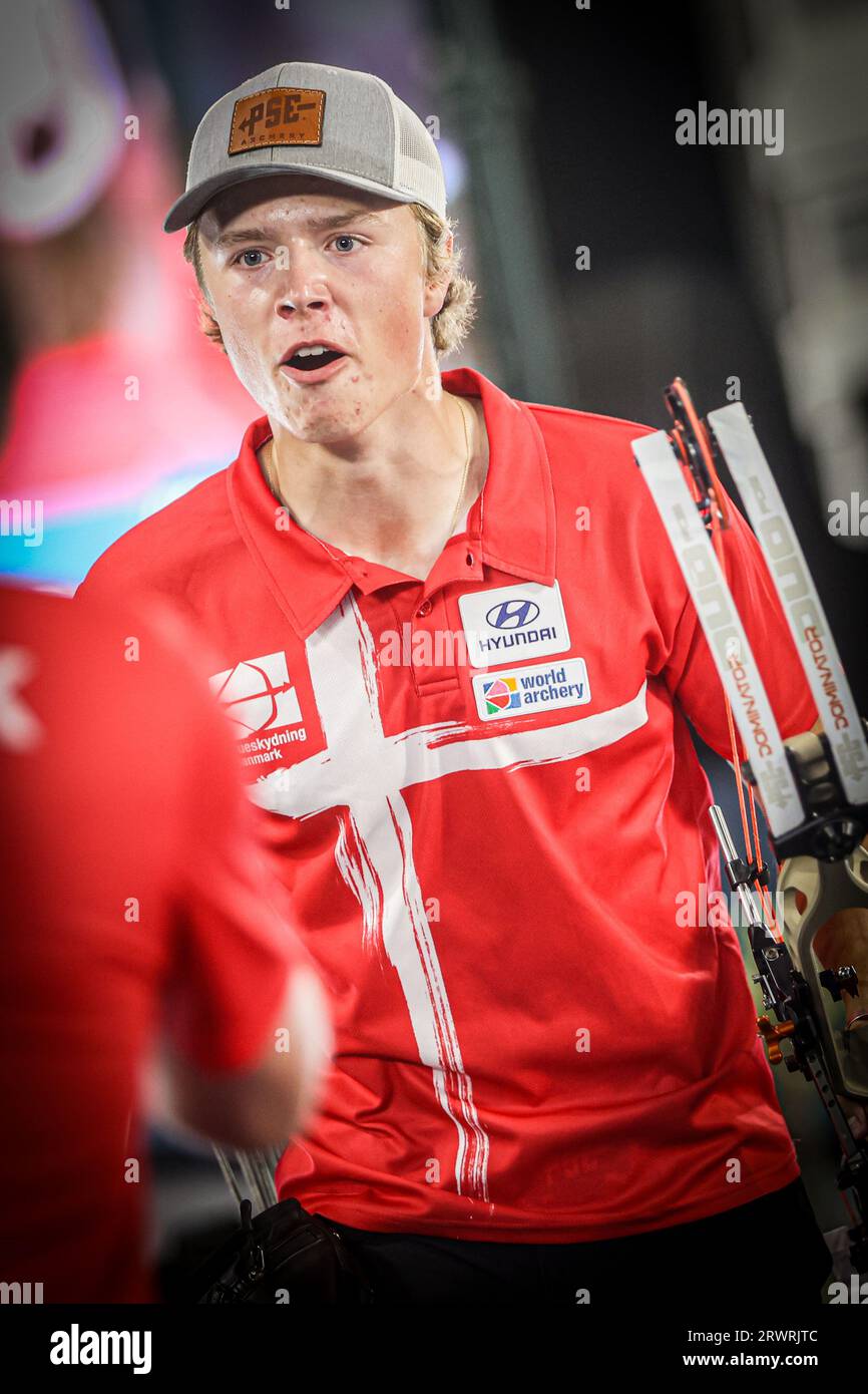 HERMOSILLO, MEXICO - SEPTEMBER 9: Mathias Fullerton of Denmark competes ...
