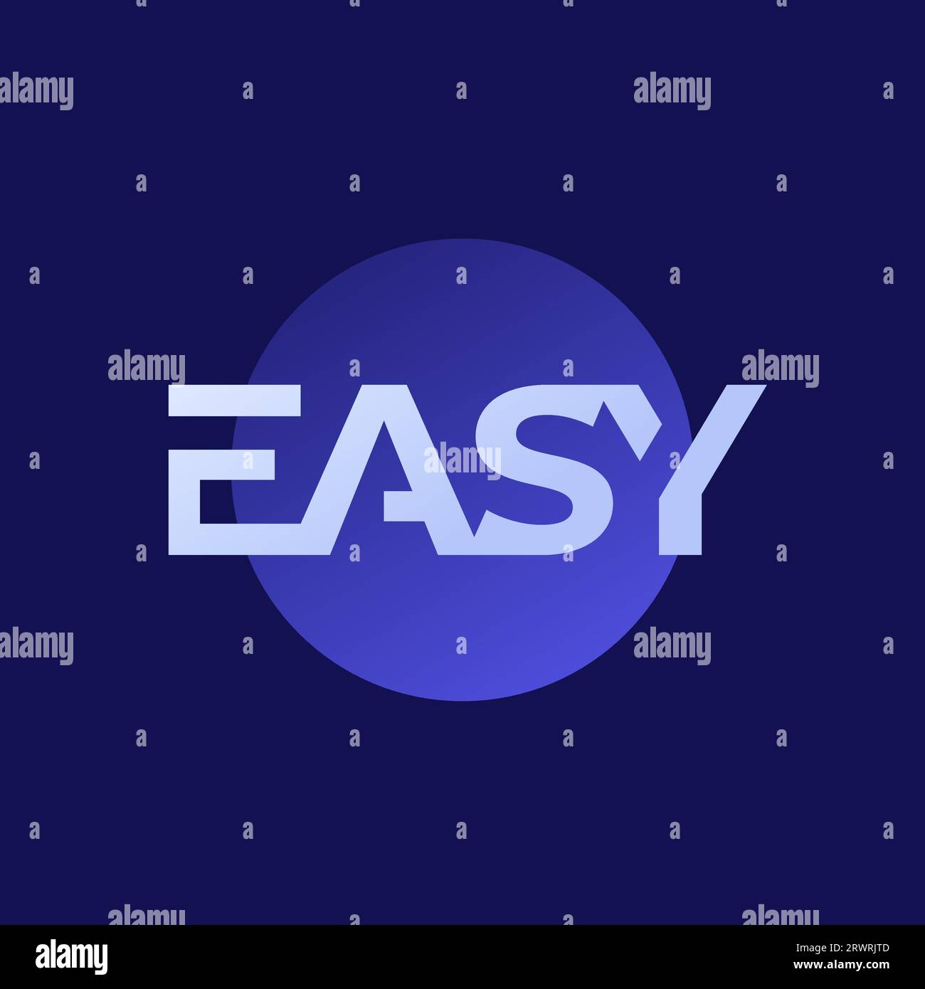 Easy logo, minimal vector design Stock Vector Image & Art - Alamy