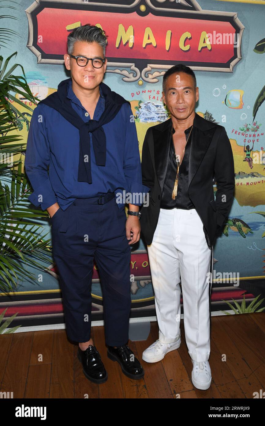 New York, USA. 20th Sep, 2023. Peter Som and Marcus Teo attending the ...