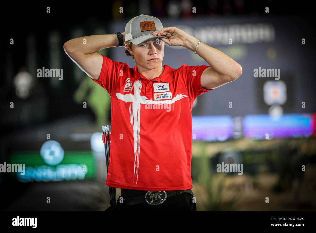HERMOSILLO, MEXICO - SEPTEMBER 9: Mathias Fullerton of Denmark competes ...