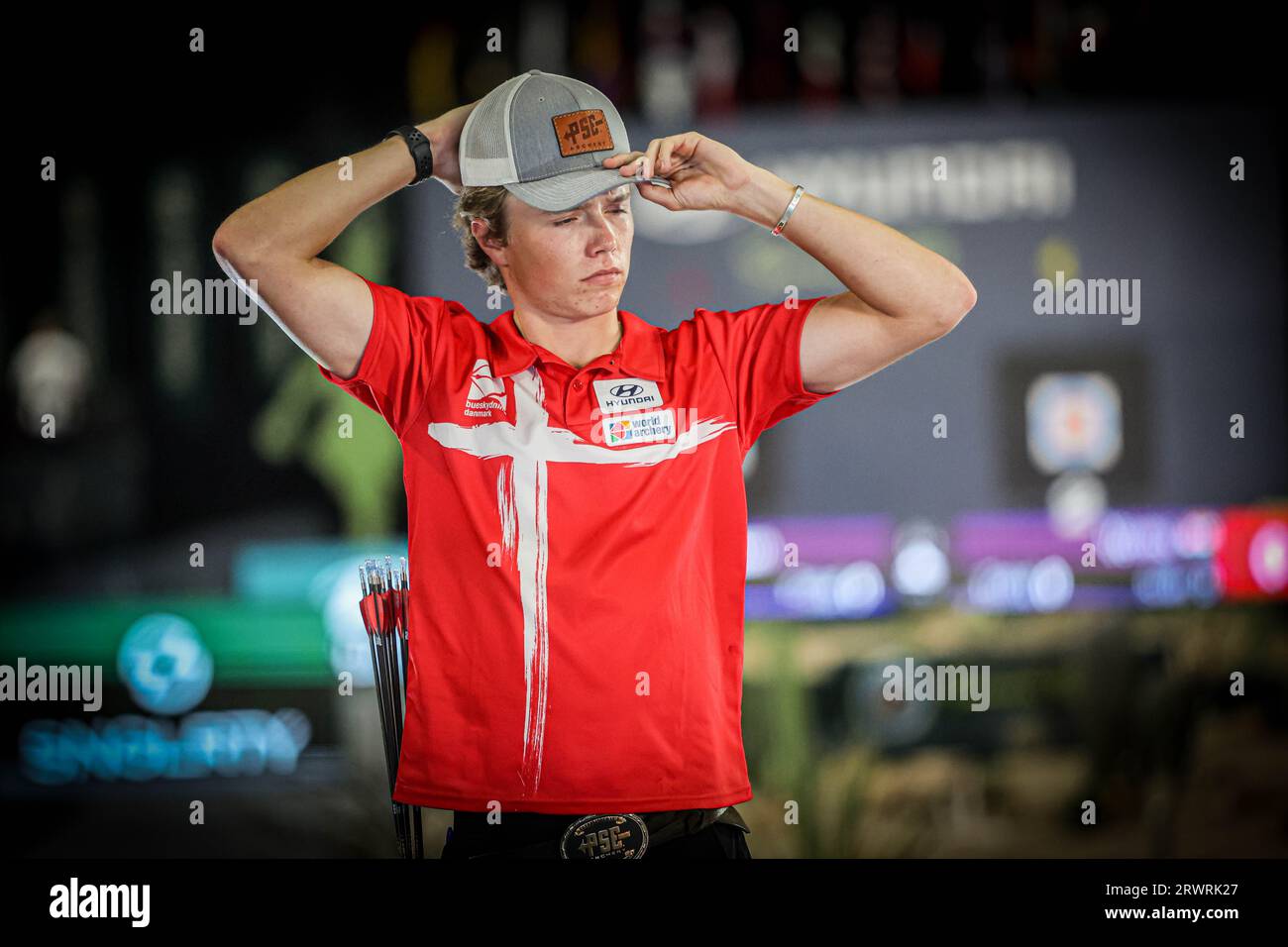 HERMOSILLO, MEXICO - SEPTEMBER 9: Mathias Fullerton of Denmark competes ...