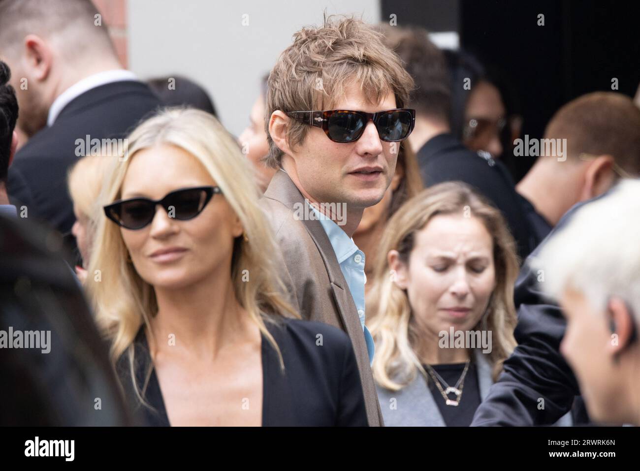 Nikolai von Bismarck and Kate Moss attend the Fendi Spring Summer 2024 ...