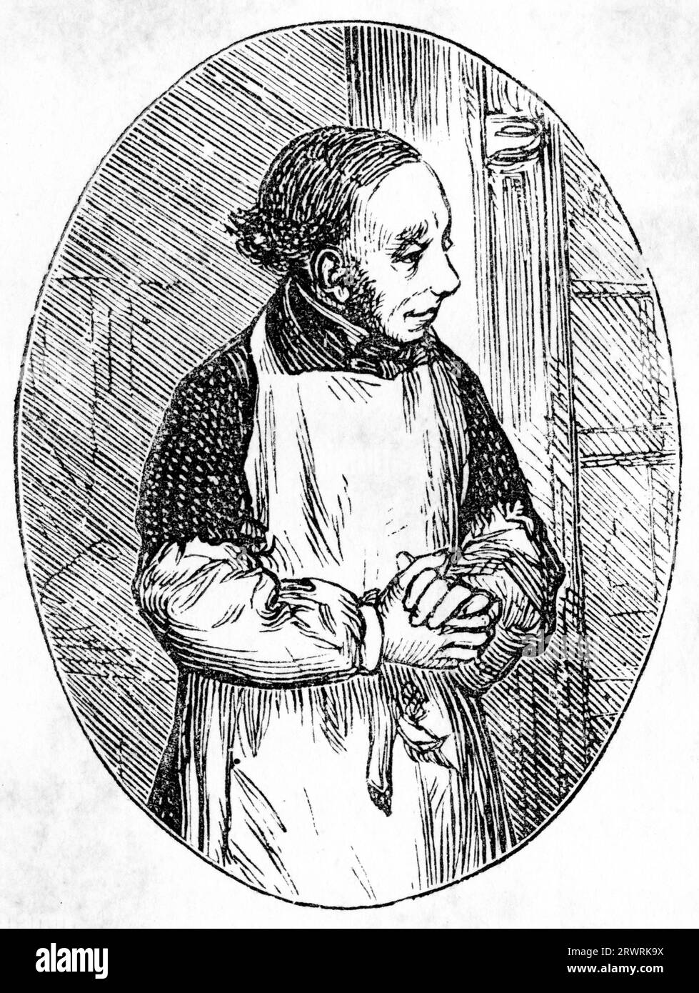 Butcher 19th century Black and White Stock Photos & Images - Alamy