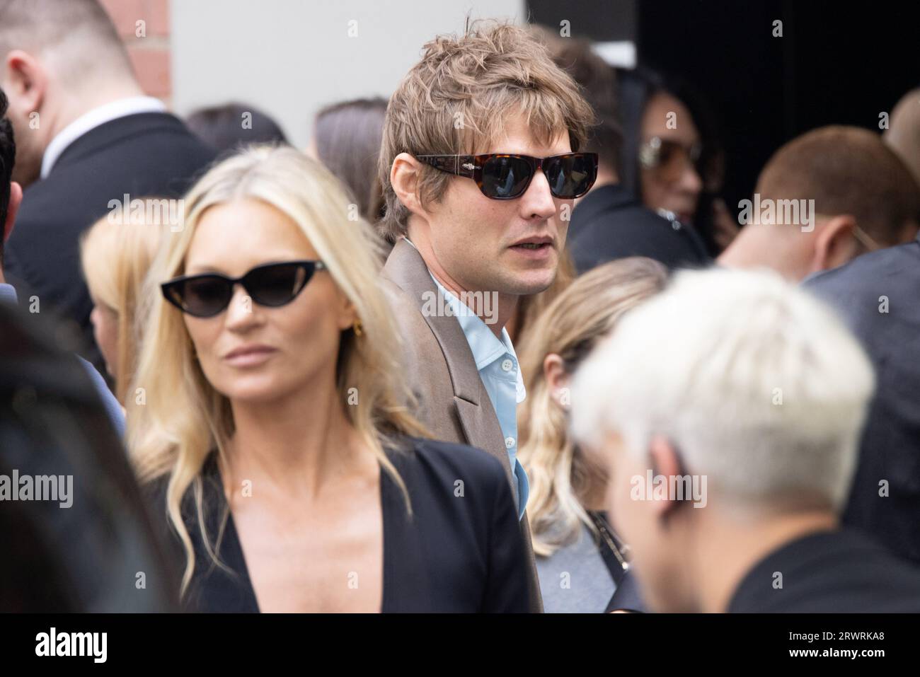 Nikolai von Bismarck and Kate Moss attend6 the Fendi Spring Summer 2024 ...